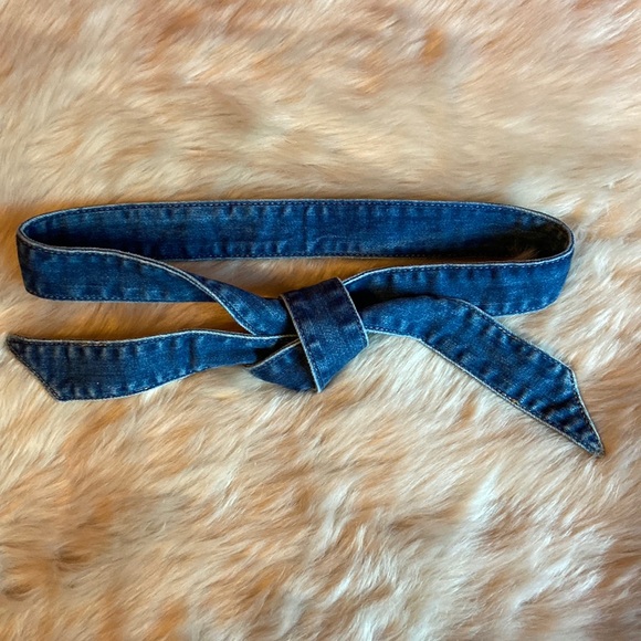 Accessories | Denim Tie Waist Statement Belt | Poshmark